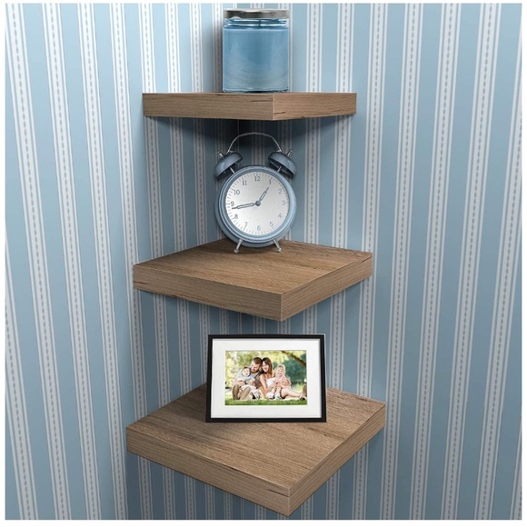 Wall Decor | Set Of 3 Wall Mount Corner Shelves Square | Poshmark